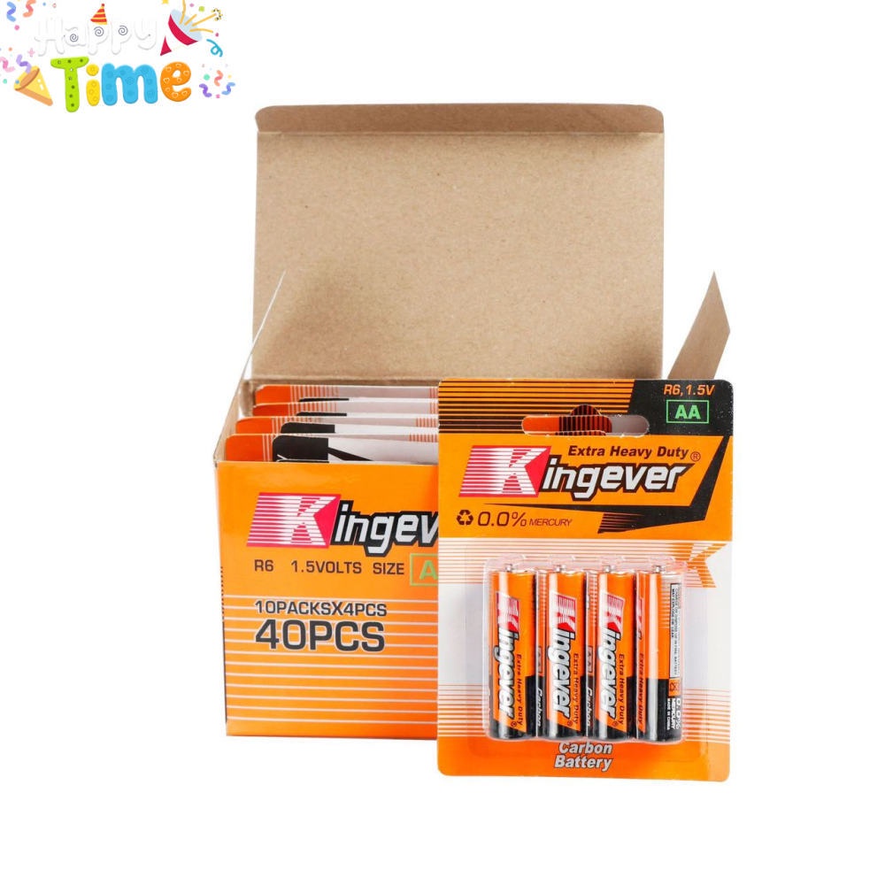 4/40pcs Kingever Battery AA/AAA Extra Heavy Duty Wholesale Battery 100% ...