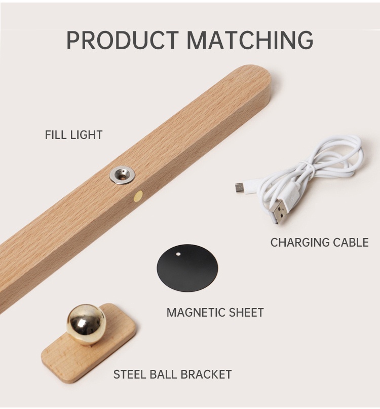 Nordic wood light,wall light,magnet wall lamp,Protable lighting lamp ...