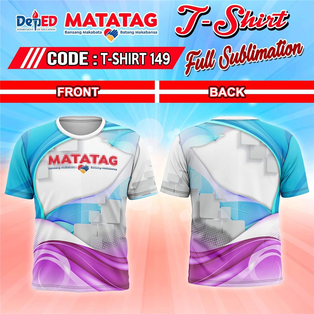 MATATAG UNIFORM SUBLIMATION DEPED BADGE TSHIRT | Shopee Philippines