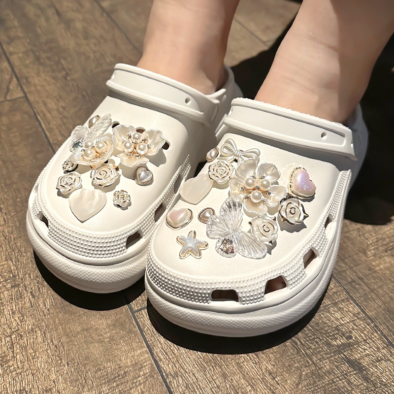 Luxury Clogs Charms Set | Cute & Trendy Shoe Charms with Crystal ...