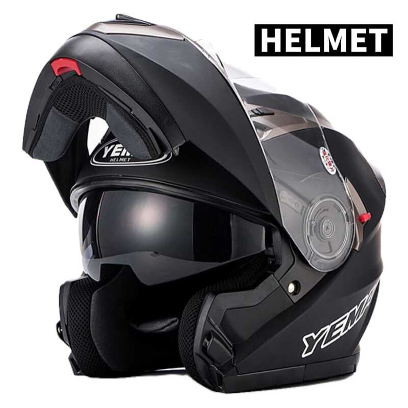 ICC Standard Motorcycle Modular Helmet Dual Lens Flip Up Racing Helmet ...