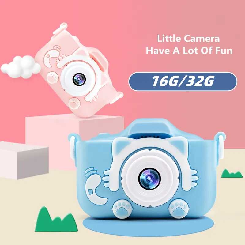 Mini Cartoon Camera Educational Children Toy, Portable Digital Cameras ...