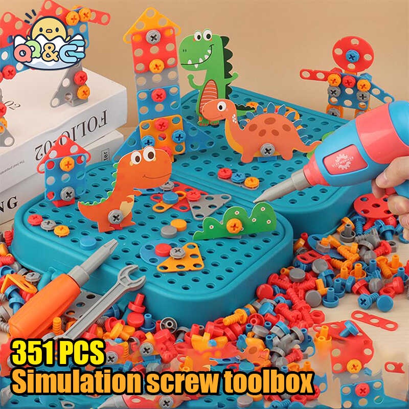 Educational Montessori Kids Toys - Electric Toolbox Pretend Play ...