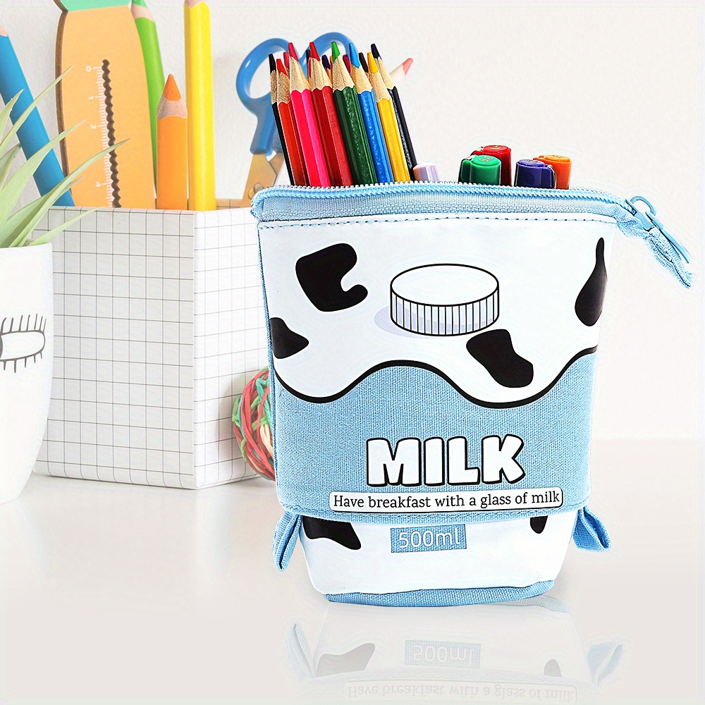 Standing Pencil Case, Telescopic Pencil Holder, Kawaii Stand Up Pencil ...