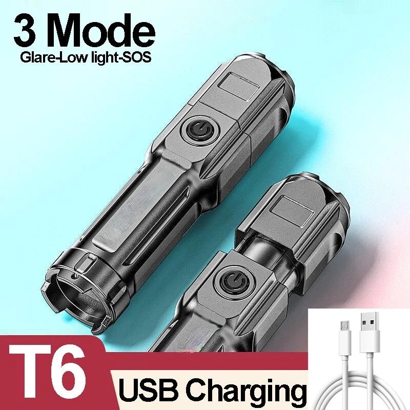 XIWANGFIRE Flashlight Super Bright Torch Light Waterproof Zoomable Outdoor Rechargeable Lights ...