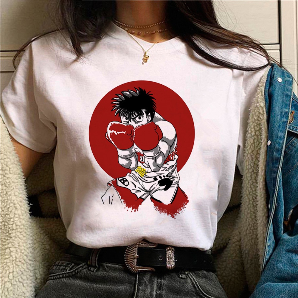 Kbg Hajime No Ippo Kaus tshirt women manga streetwear t-shirts girl ...