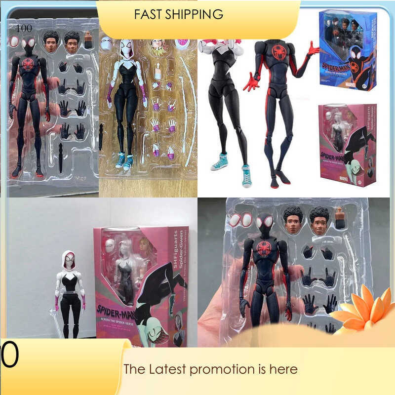 Anime Spider-Man Sh Figuarts Miles Morales Gwen Shf Action Figures ...