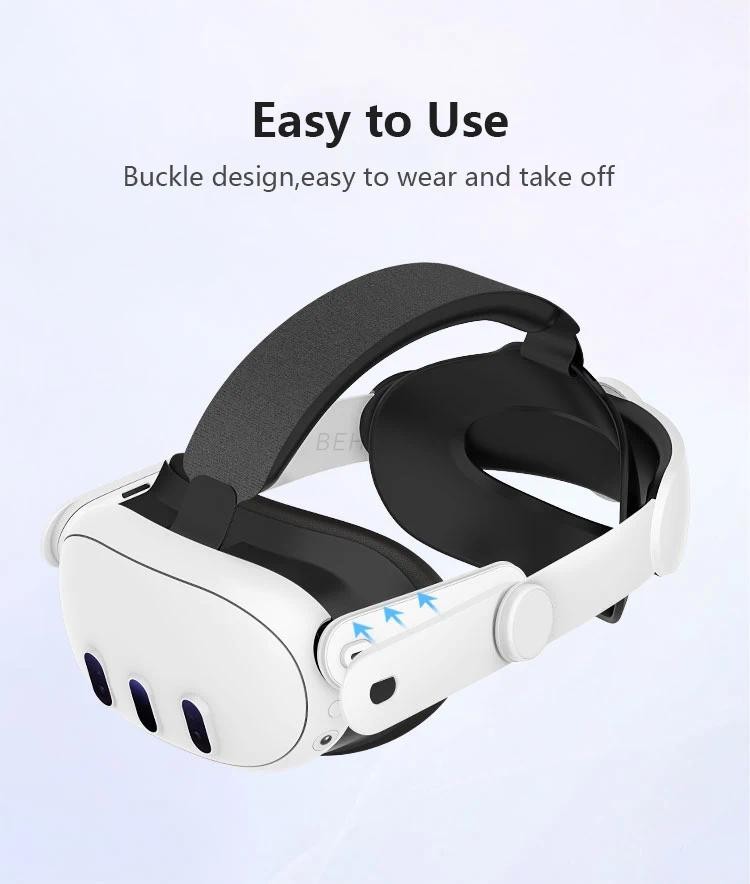 For Meta Quest 3/Quest 3S VR Adjustable Head Strap Comfortable to Wear ...