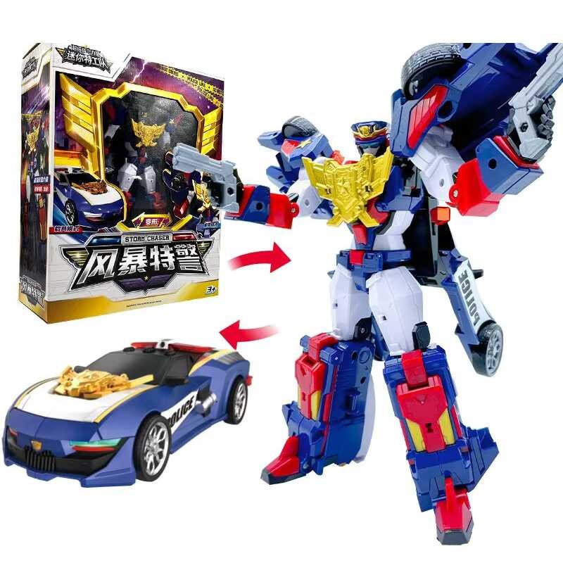 Strongest Police Transforming Ts With Sound And Light Mini Force X ...