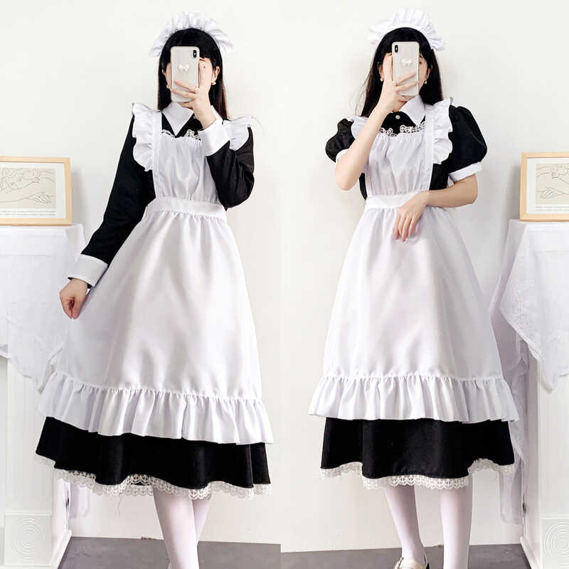 maid Traditional long dress, maid attire, fake mother, British butler ...