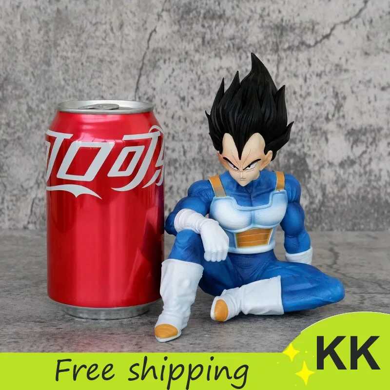 14.5cm Dragon Ball Anime Figure Sitting Position Vegeta IV Saiyan Proud ...