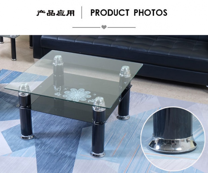 Big Day Glass Coffee Table Feet Base Dining Table Feet Black Plastic ...