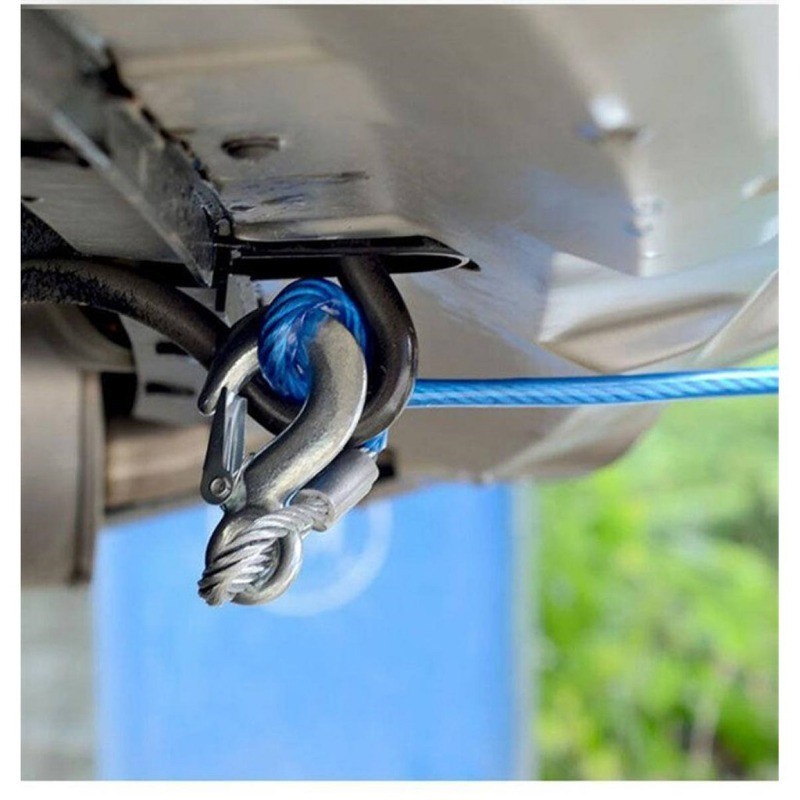 5m 7 Tons Tow Rope Steel Wire Towing Rope Car High Strength Safety Hook ...