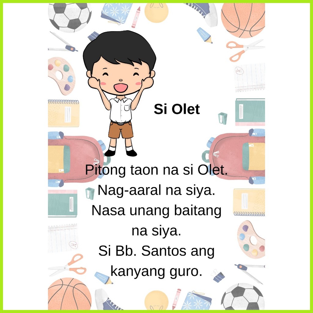Pagbasa at Pagunawa Tagalog Filipino reading and comprehension Printed ...