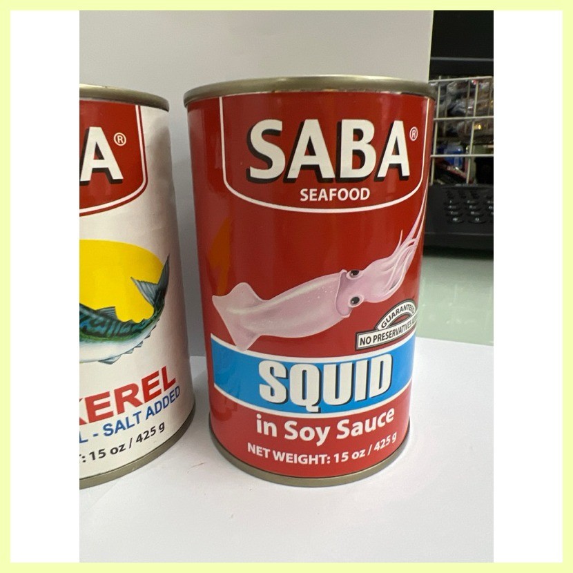 Saba White Gold Mackerel Squid 425g Halal Haccp | Shopee Philippines