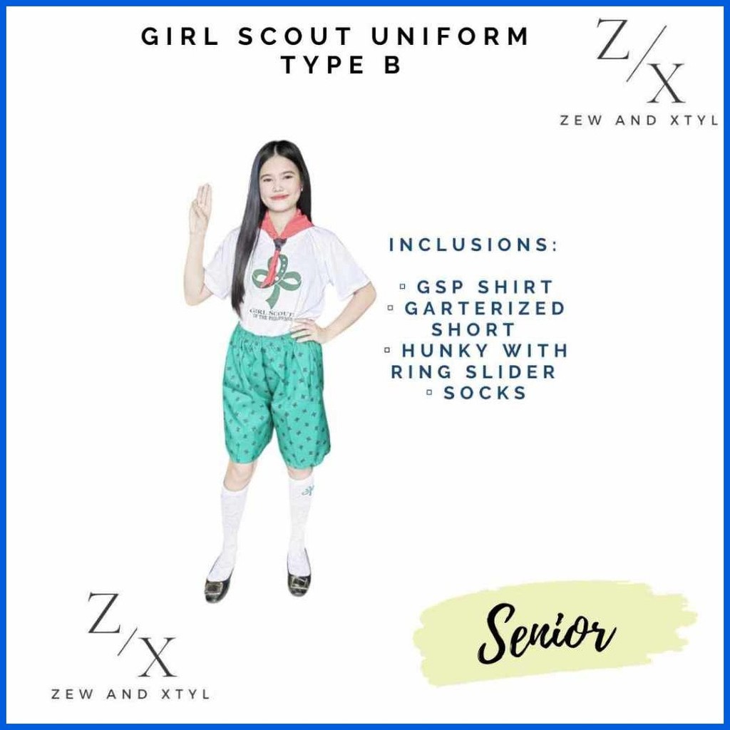 ๑ ♧ ㍿ ok LfNine Best Uniform GSP Scouting Type A and B Set Dress Set ...