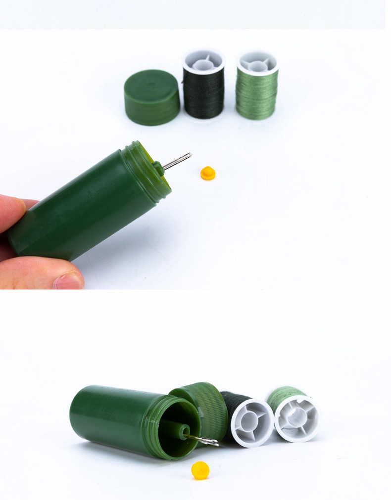 Army Green Needle and Thread Cartridge Portable Sewing Needle and ...