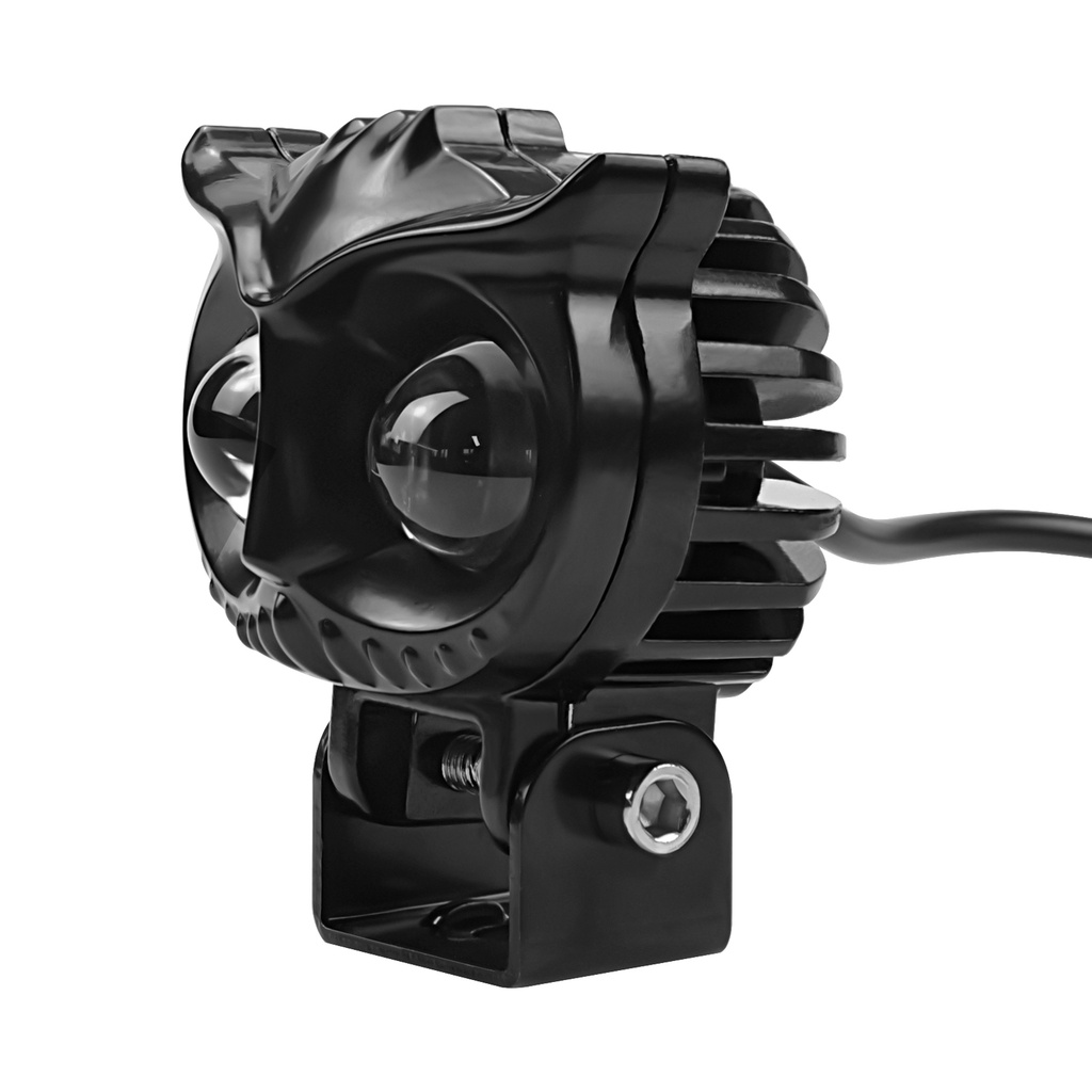 Led Motorcycle Headlight Laser Light 12V Dual Color Driving Fog ...