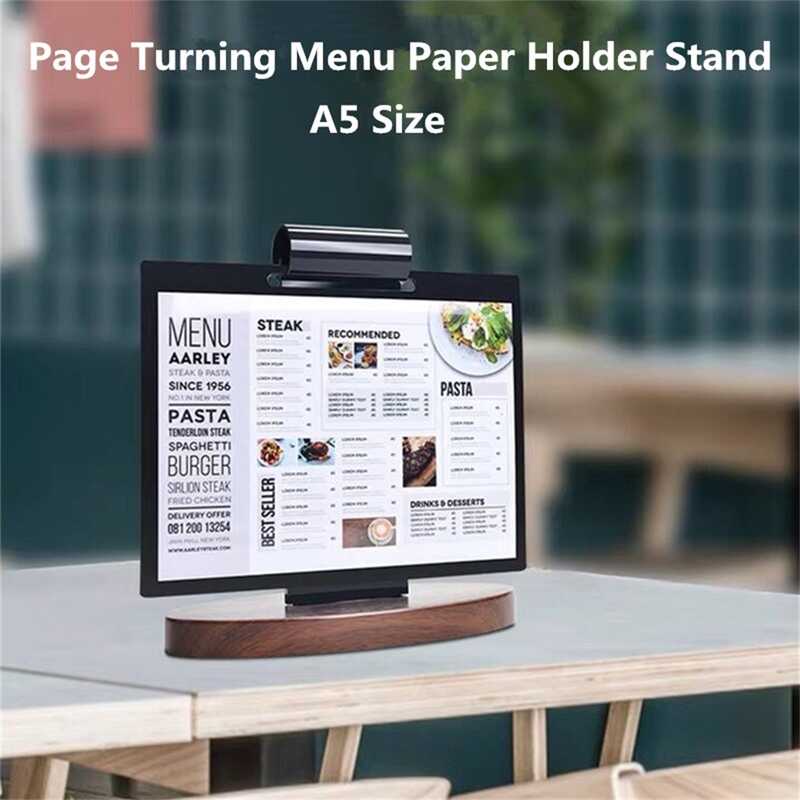 Paper Holder Ng A5 Flip Menu, Display Frame For Menu List Signals In ...