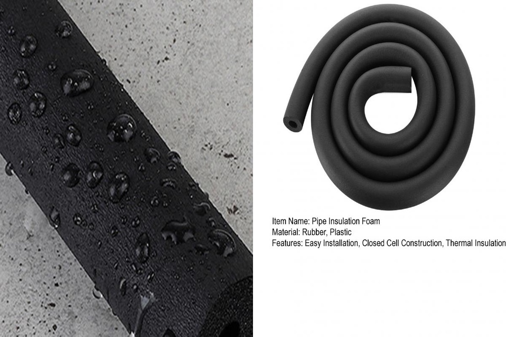 surpriseprice| Easy Installation Pipe Insulation Black Color Pipe ...