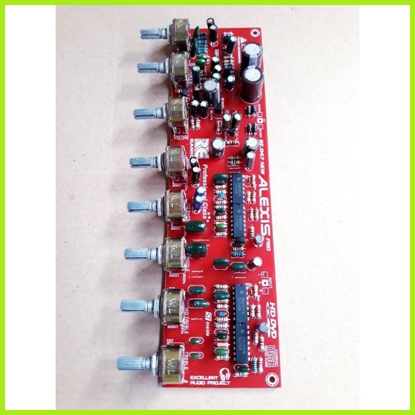 Kit Tone Control Stereo New Alexis Plus Equalizer 4x TL084 | Shopee ...