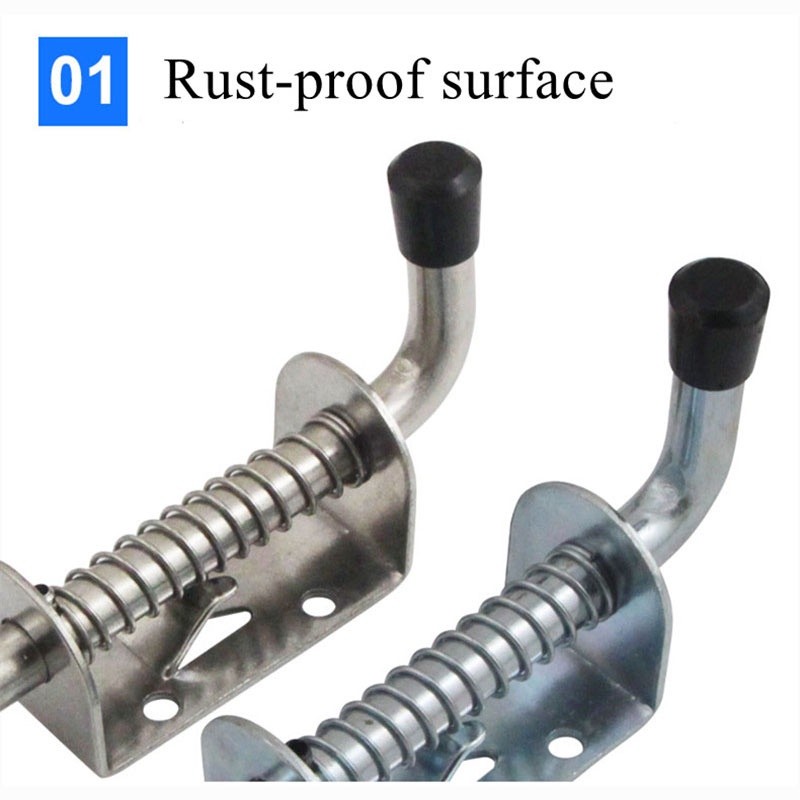 Spring Latch Metal Lock Barrel Bolt Heavy Duty Spring Loaded Latch ...