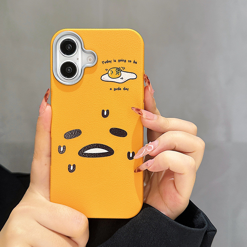 Funny Gudetama Expression Leather Mobile Phone Case Compatible for ...
