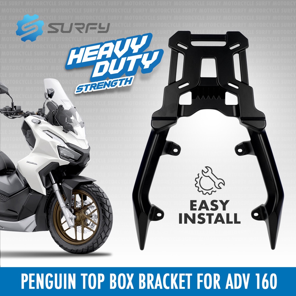 Honda ADV 160 Penguin Rear Top Box Bracket Heavy Duty Alloy Kalaw v2 Strength | Shopee Philippines