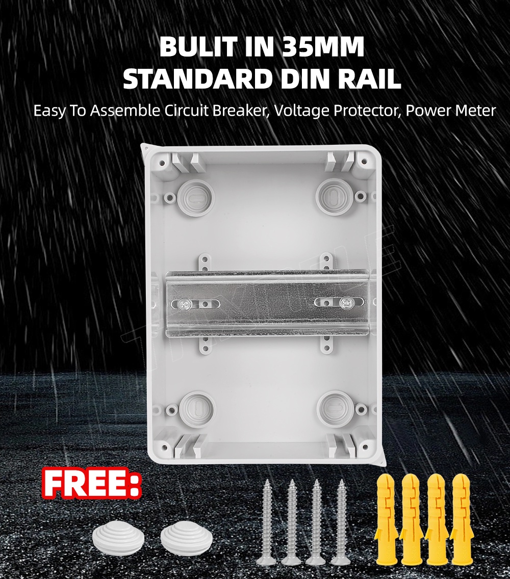 Outdoor Waterproof Electrical Distribution Box HT IP65 5 8 12 15 18 ...