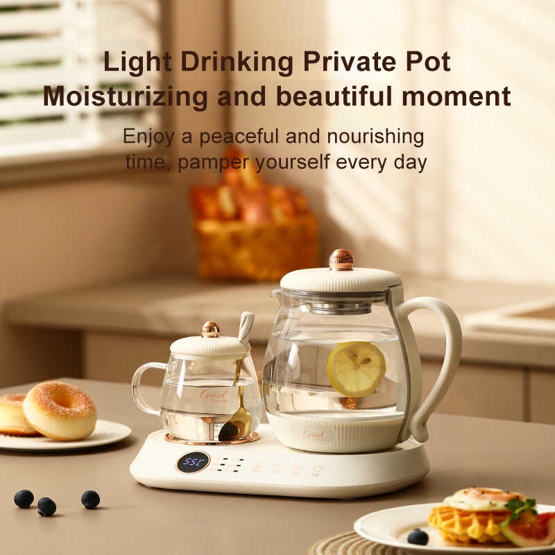 2023 Good New 1/0.25L Pot Electric Kettle Double Pot Multi functional ...