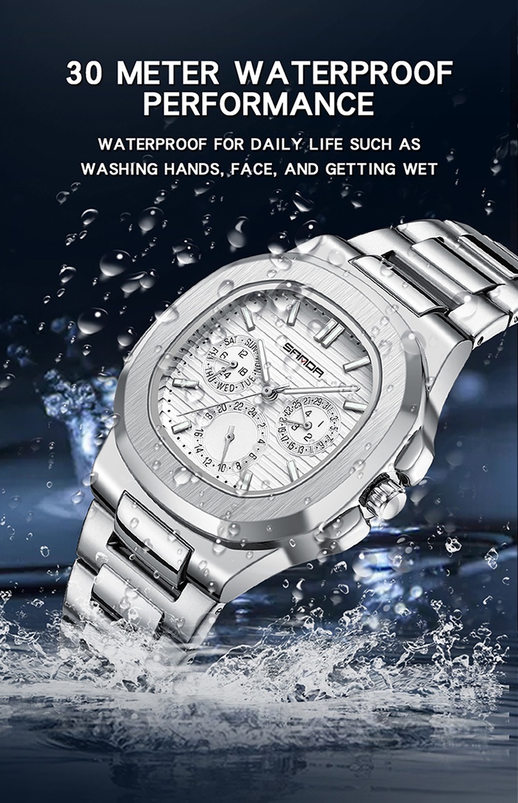 Sanda Men Direction Thread Business Leisure Fashion Single Calendar ...