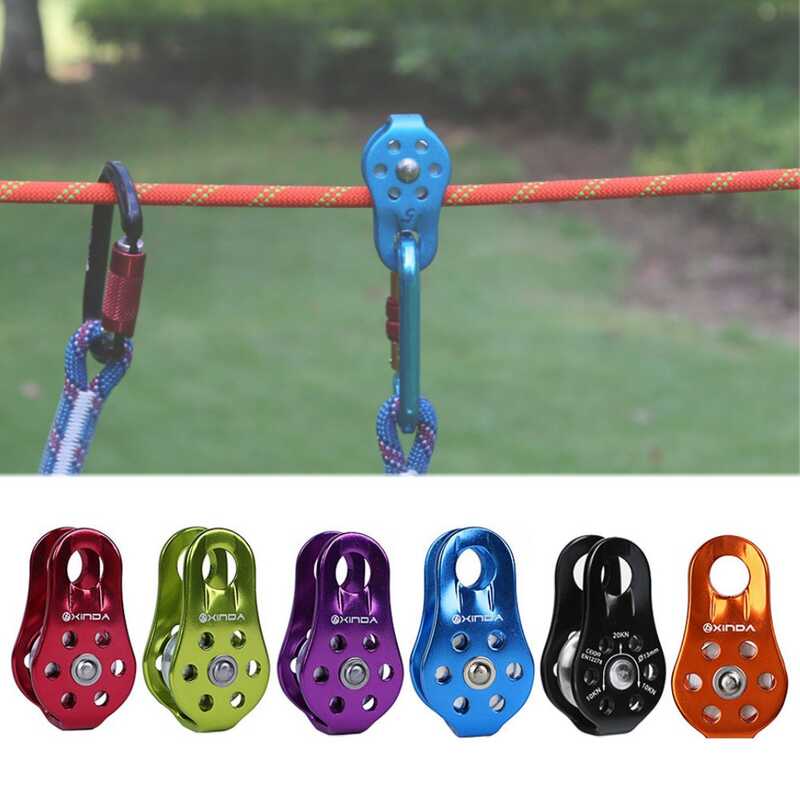 Mountaineer Rock Climbing Pulley Outdoor Crossing Twin Wheels Pulley ...