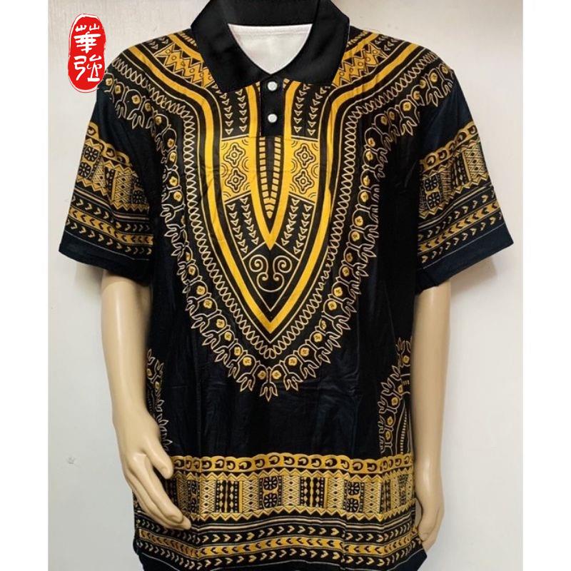 Dashiki Bohemian Tribal Indian African Batik POLO Shirt Free Size ...