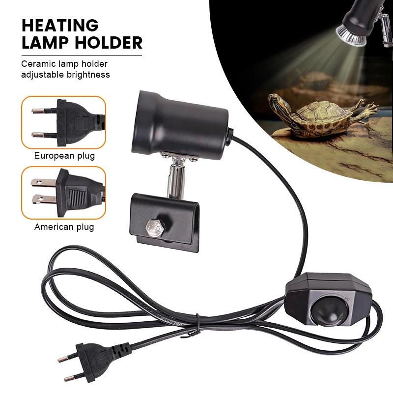 Pet Heating Lamp Holder E27 Light Bulb Holder UVB/UVA Aquarium Lighting ...