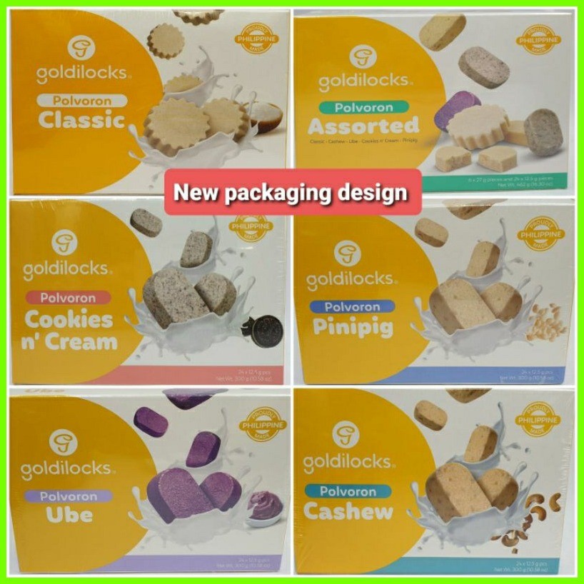 GOLDILOCKS Polvoron Package and Box Philippine candy Pasalubong ...