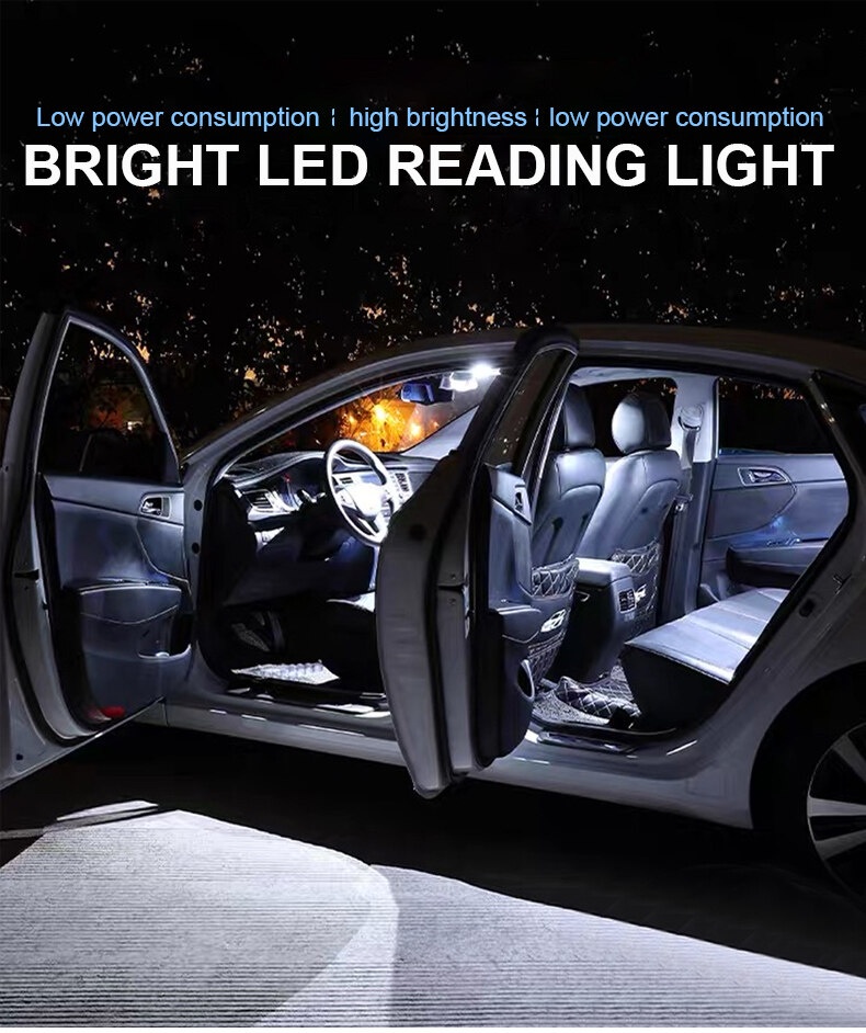 Car Panel Reading Map Lamp 4014 lamp 30 54 117 LED SMD Dome Interior ...
