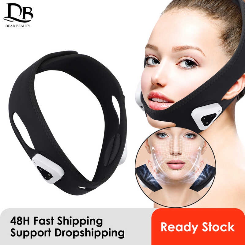 Ems Facial Lifting Device Electric Face Slimming Bandage V Line Face