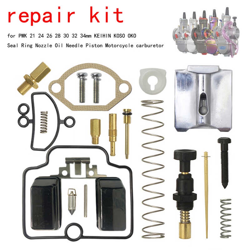 1 I-set ang kit para sa pagkumpuni ng carburetor ng motor para sa PWK ... 1 I-set ang kit para sa pagkumpuni ng carburetor ng motor para sa PWK ...