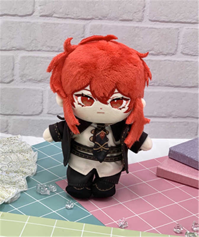 Limit Genshin Impact Diluc 20Cm Plush Doll Clothes Outfit Toy Soft ...