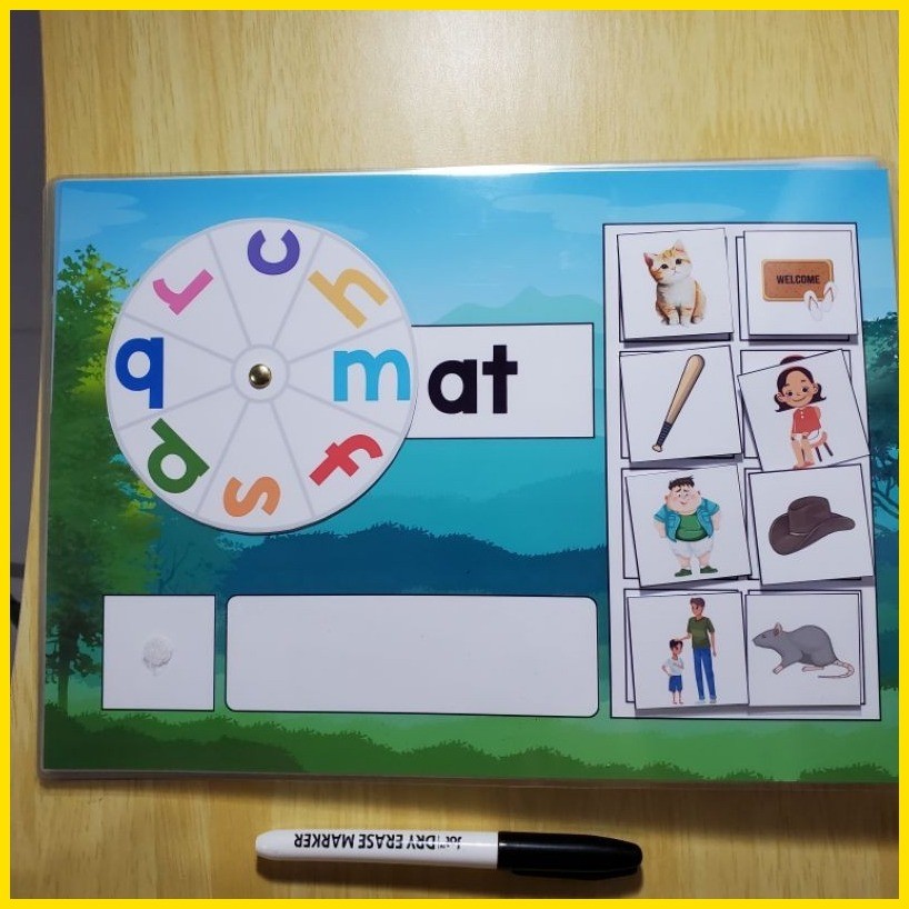 ☪ CVC Interactive Charts| FREE DRY ERASE MARKER for 4up orders | A4 ...