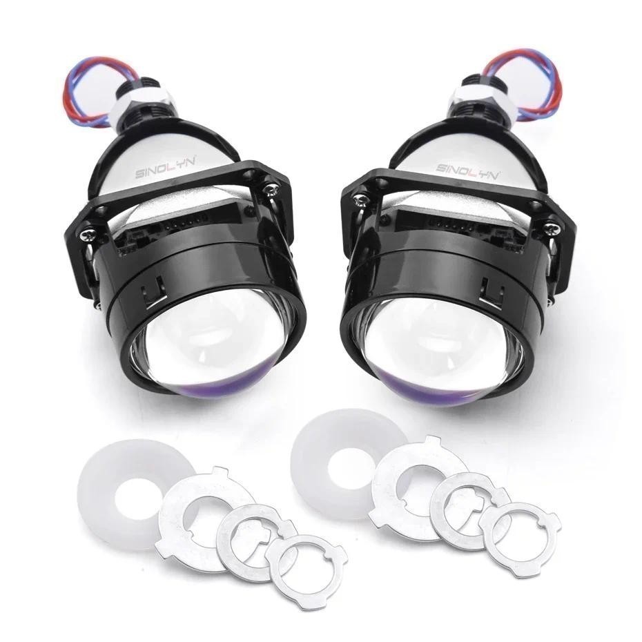 2.5 Inch Blue Bi LED Projector Lens Car Motorcycle Headlamp H4 H7 H1 ...