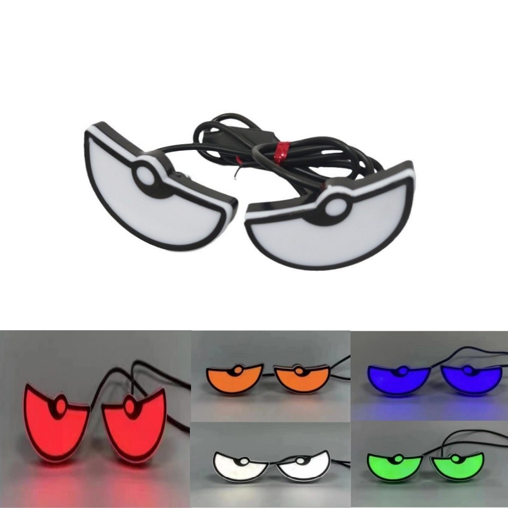 2PCS Motorcycle License Plate Screw Light Devil Eye Modified Universal ...