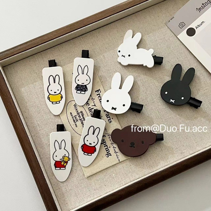 Miffy Rabbit Hair Clip Bangs Clip Cartoon Doll Bunny Girl Headdress | Shopee Philippines