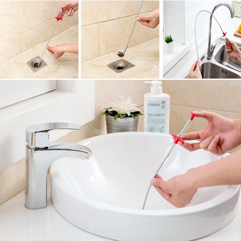 60CM/85CM Flexible Sink Claw Pick Up Kitchen Cleaning Tools Pipeline ...