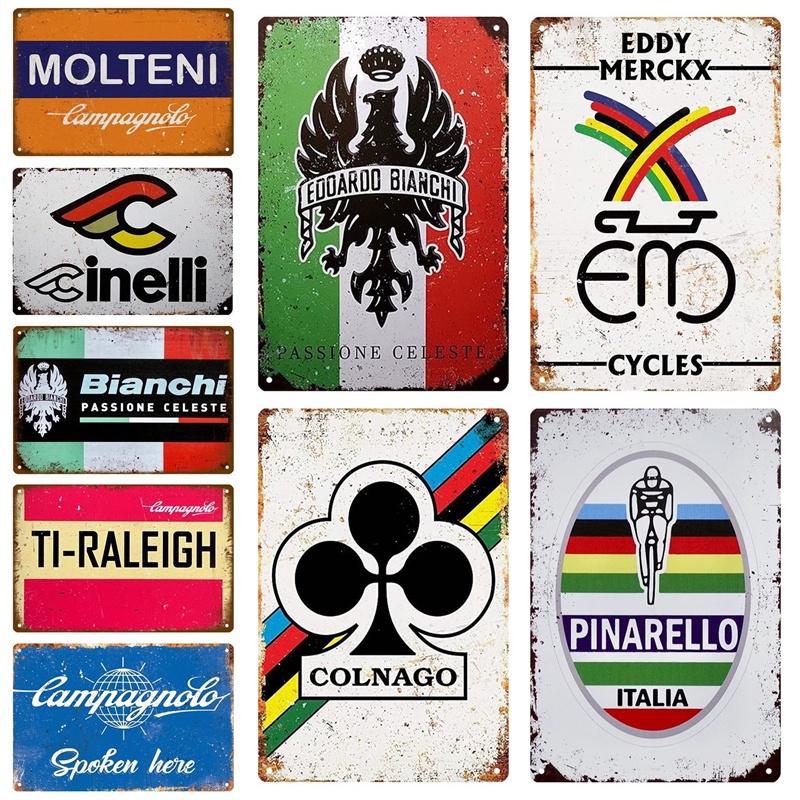 Colnago Bike Tin Sign Plaque Metal Sign Bar Poster Room Home Decoration ...