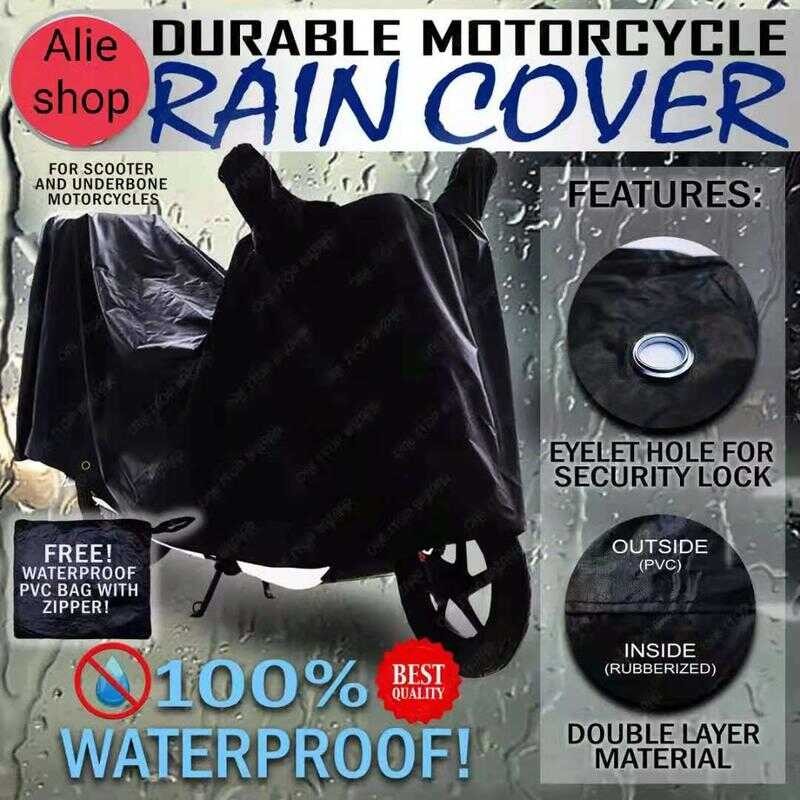 Universal Waterproof Motorcycle Cover Big Size Black Kapote Raincoat ...