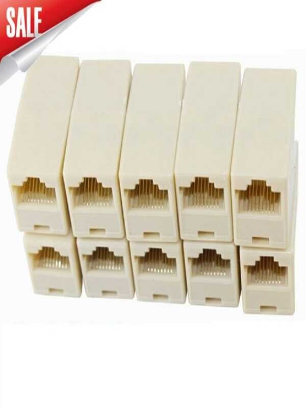 RJ45 Ethernet cable network straight through connector, crystal head ...