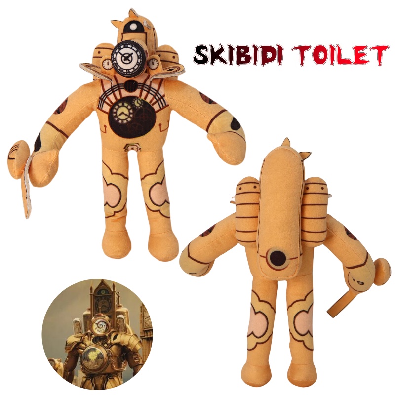 Toilet Plush Skibidi Super Combo King Of Clocks Pp Cotton Toy Stuffed ...