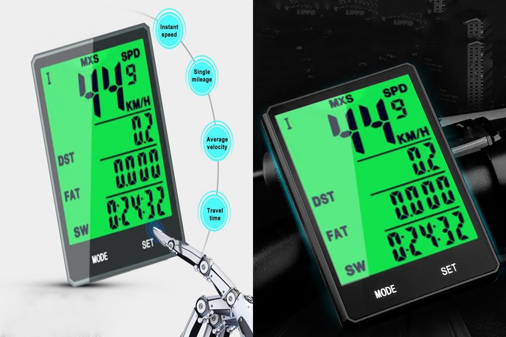 mooncake| Bicycle Stopwatch Anti-interference Bicycle Computer ...