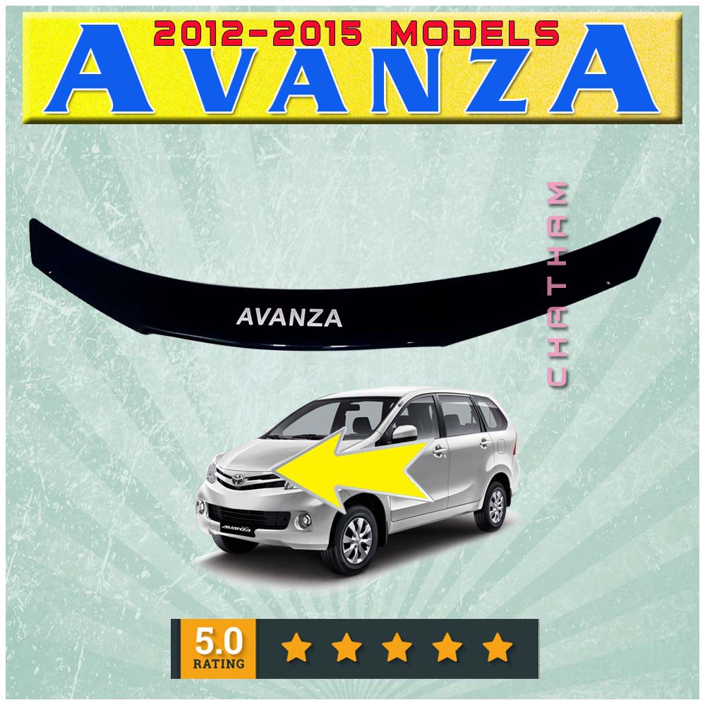 ♞Hood Guard Bug Deflector for Toyota Avanza 2012 - 2015 (Hoodguard ...